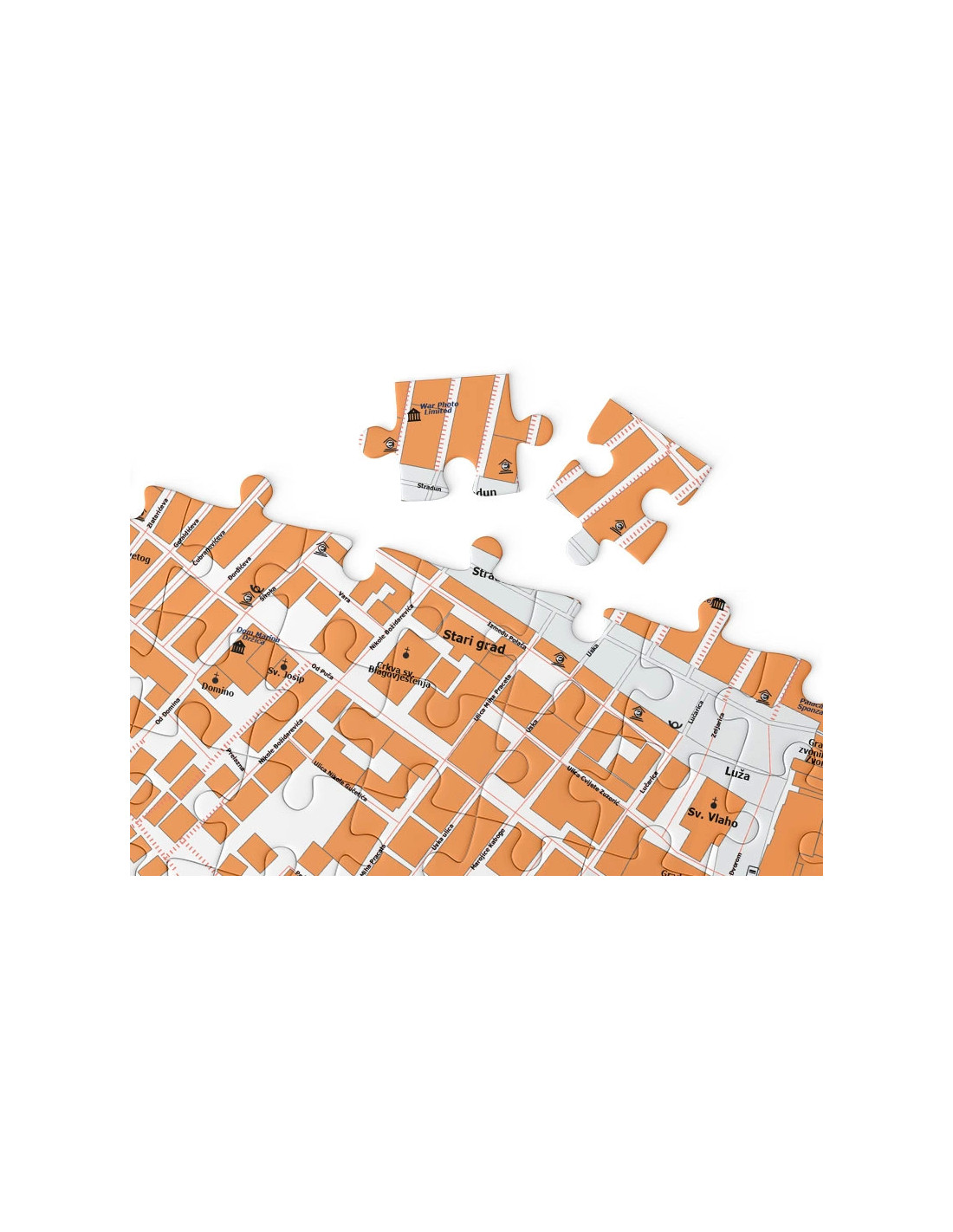 StoreStil|Dubrovnik - tourist map puzzle